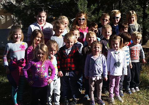 A multi age group of children at Monument View Montessori Charter ...